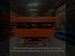 10톤 10m 수동 크랭크 로딩 도크 램프