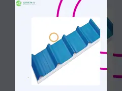 China AMBER Double Steel Sulfur Oxygen Magnesium Filler Wall Panel Sandwich for sale