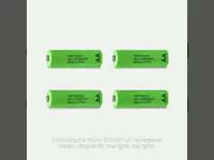 NIMH AA 600MAH 1.2V nimh rechargeable battery ni-mh battery batteries for solar light Step Light Stair Light Fence Light
