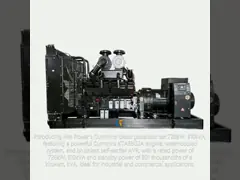 China Powerful Cummins Diesel Generator Set 104/130KW Rating Power 114/142.5KW Standby Power 6 Cylinders for sale