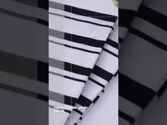 China Pure Cotton Striped Knit Fabric 175cm Width 185gsm Weight for Sweatshirts and Home Clothing for sale