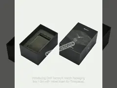Luxurious Watch Packaging Box 1 Slot Watch Box With Velvet Insert For Timepieces
