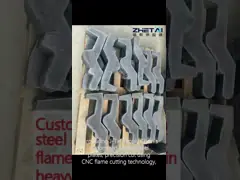 Customized carbon steel plates by CNC flame cutting used in heavy machinery