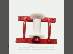 China 5KN 10KN Straight Cable Roller Steel Frame Cable Roller Straight for sale