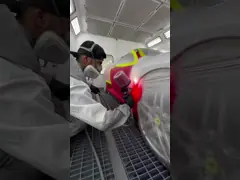 China Versatile Auto Paint Booth 10um - 50um Coating Outdoor Spray Booth Switch Style for sale