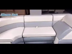 China Compact Storage Luxury Pontoon Boat Chair Bench Seats With Tables for sale