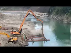 China Pile Driver Machine Excavator Mounted Pile Driver Arm Pile Driving Boom For Excavator for sale