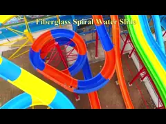 China Play Park Equipment Fiberglass Plastic Slide Outdoor Playground Water Slide for sale