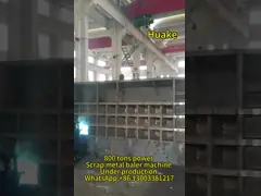 China HUAKE Y81-1000 Scrap Metal Baler Machine 800T 180KW with 3000×2500×1300mm Press Box for sale