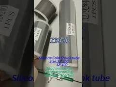 Black Silicone Cold Shrink Tubing for Cable Sealing in telecom base station