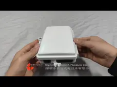 4 Port UV Weather Resistant FTTH Fiber Termination Box 4 Fibers SC Wall Mount Box