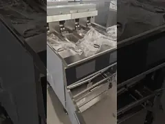 OFE-413L Профессиональный сенсорный смарт-панель 4 резервуара 4 корзины 28KW 304SUS Электрические чипы Открытый Fryer