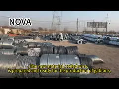 Gabion Boxes Stone Baskets Hot Dipped Gavanized Zinc Metal Wire Mesh For River Protection