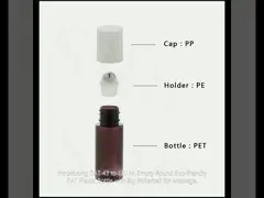 Soothing Gel Plastic Roller Bottle 15ml 20ml 60ml 90ml 3oz With Gemstone Ball