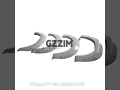 China Plastic Black / White Car Fender Flare For Toyota Hilux Revo 2021 Wheel Fender Flares for sale