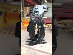 China Attachment high quality professional team excavator mechanical grapple for mini excavator for sale