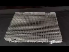 Stainless Steel Wire Bakery Cooling Rack Half Sheet