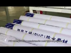 PVC waterproofing membrane construction video