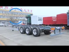 マダガスカル フラットベッド 3 軸 コンテナ 輸送 トラック用 タンデム 骨格 半トレーラー