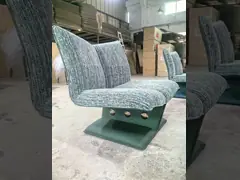 Elegant Leather Accent Fabric Chair Modern Design for Any Space
