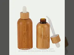 10ml, 15ml, 20ml, 30ml, 50ml, 100ml Eco-friendly Elegant All-inclusive Bamboo Essential Oil Bottle Dropper Bottle