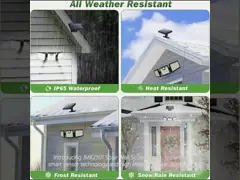 중국 IP44 스마트 센서 LED 라이트 500 루멘 태양광 외부 벽 스콘 5.5V 판매용