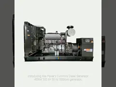 Cummins Diesel Generator 400Kw/500Kva 50HZ 1500RPM Generator