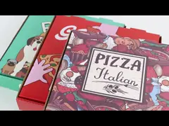 Cina Scatola per pizza personalizzata con scatole di cartone ondulato stampate con logo personalizzato in vendita