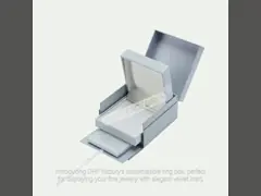 Customizable Cardboard Ring Box Paper Jewellery Packaging For Displaying