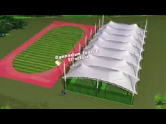 Costruzione d'acciaio commerciale della struttura della membrana con il PVC PVDF PTFE