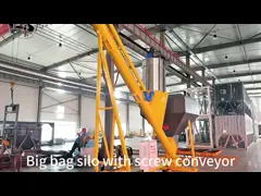 Flexible vertical cement screw stainless steel feeder
