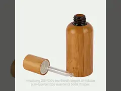 10ml, 15ml, 20ml, 30ml, 50ml, 100ml Eco-friendly Elegant All-inclusive Push-type Bamboo Essential Oil Bottle Dropper Bottle
