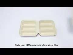 China Thick Strong Paper Pulp TACO Box For Catering Food Packaging High Quality for sale