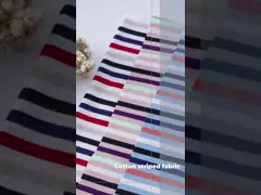 China Simple Beautiful Durble Fashionable Skin-Friendly Striped Material Fabric For T-Shirt for sale