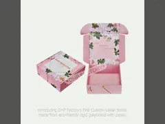 Custom Made Pink Cardboard Mailer Boxes Gift Shipping Boxes Stylish
