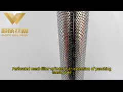 Tubo filtro in acciaio inossidabile 304 personalizzato per l'industria della filtrazione