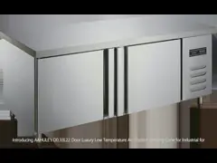 China 240V 2 Door Undercounter Freezer 350L Multiple Function Stable Operation for sale