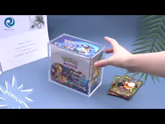 China Factory Custom Acrylic Box  Magnetic Box  Pokemon Game Card Storage Box  Toy Display Stand, Acrylic Display Case for sale
