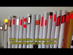 China Molded PVC Flexible Roadside Traffic Safety Delineator Marker Delineator Guide Post for Road Signs Highway Driveway Roadside Reflective Safety Traffic Outline Marker FRP PVC Plastic Delineator for sale