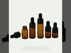 30ml 50ml 100ml Square Clear Glass Dropper Bottle Eco Friendly Bamboo Essential Oil Bottle