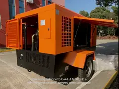 로터컴퍼시픽 CALT-12/10K 디젤로 작동하는 나사 압축기 수직 시장 및 성능