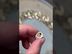 Partes giradas de metales recubiertos de níquel de latón CNC