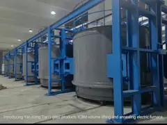 Glass Products 1CBM volume Lifting And Annealing electric Furnace