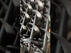 China Customized Carbon Steel Hardened Auger for Combine Harvester Residue Cleanup for sale