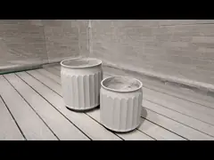 China Hand Carve Fiber Cement Pot Used for Charcoal Oven Camping Burners Heater for sale