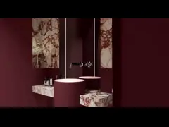 China Natural Personalized Italian Bvlgari Pink Marble Slab Pink Marble Flooring for sale