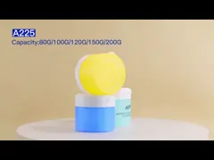 China New Flip-top Body Scrub Container 200ml Body Lotion Packaging Cosmetic Jar 120g PP Cotton Pad Jar for sale