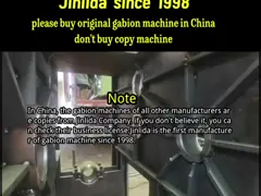 Jinlida is the first manufacture of gabion machine since 1998
