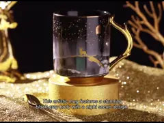 China Ready To Ship In Stock Antler Cups Mugs Gold with Logo Sublimation Mug Supplier Ceramic Factory Supply Black Coffee Mugs Personality Food Safet for sale