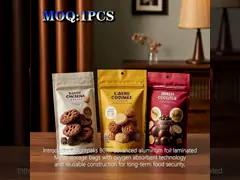 China High-Barrier Plastic Food Packaging Bags Reclosable Zipper Lock 3D Stand-Up Base & Moisture-Proof Viewing Window For Frozen Products for sale